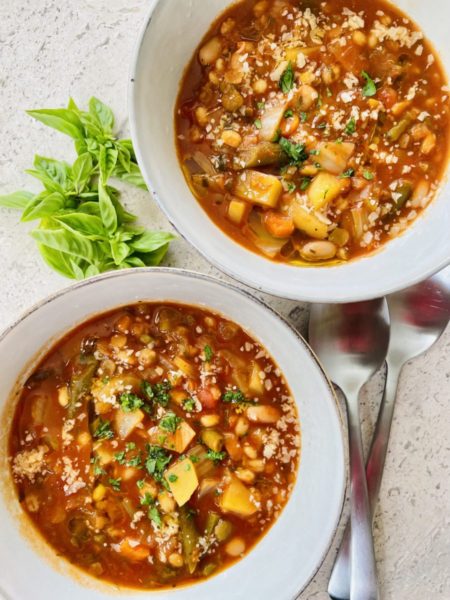 Traditional Minestrone with a Twist - Its Thyme 2 Cook